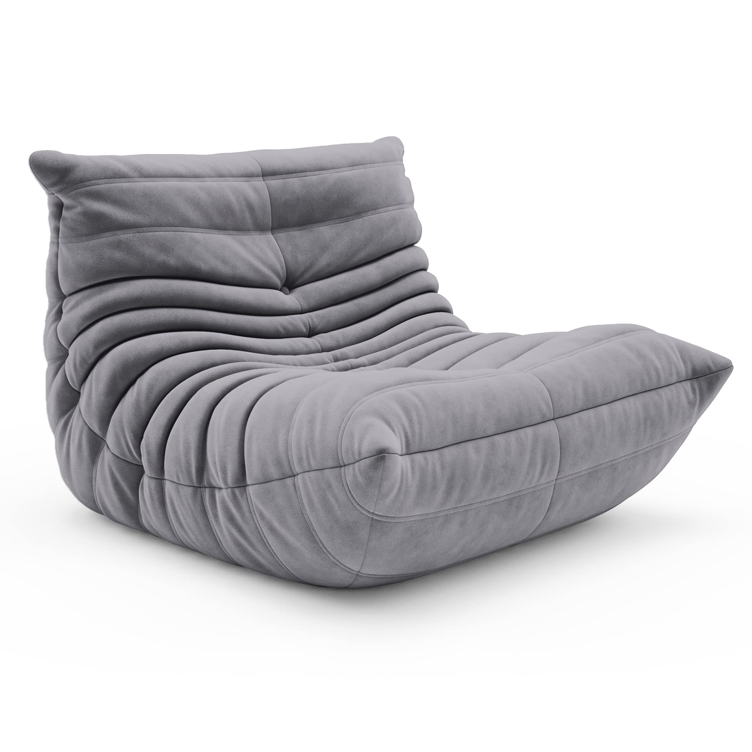 Togo Sofa, Bean Bag Chairs, Armless Lazy Floor Lounge Chair(Microsuede ...