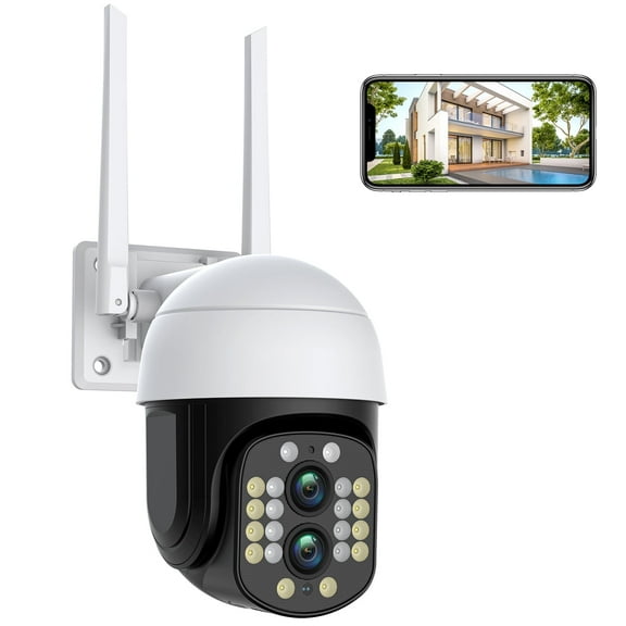 Hiseeu Outdoor Wireless Security Camera System, 4-Pack 3MP with 10CH ...