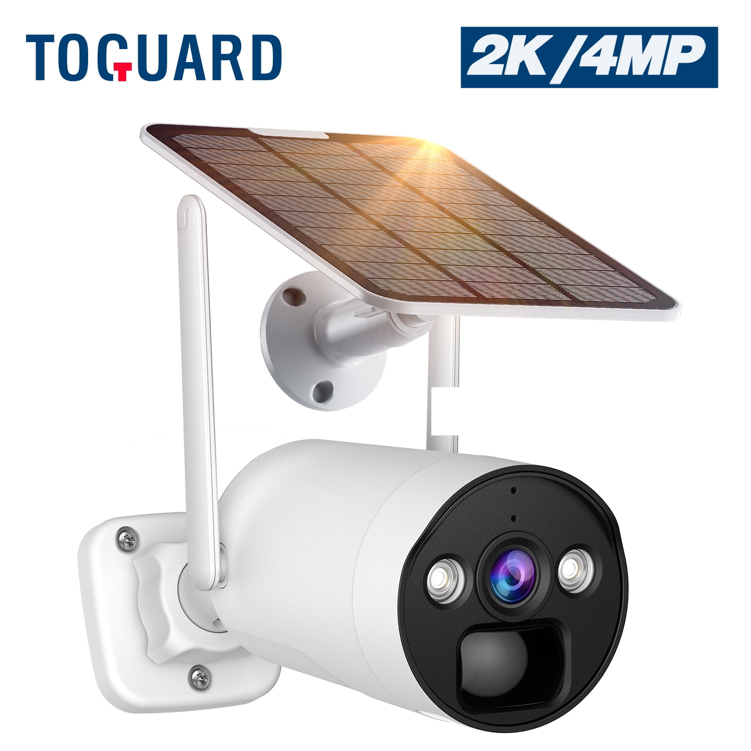 Toguard SC17 2K/4MP Solar Wireless Security Camera and Solar Panel For ...