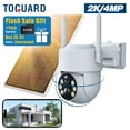 Toguard SC21 2K/4MP Solar Wireless WiFi Security Camera Outdoor PTZ ...