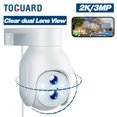 Toguard SC22 2K/3MP Wired Security Camera Outdoor PTZ WiFi Zoom Dual ...
