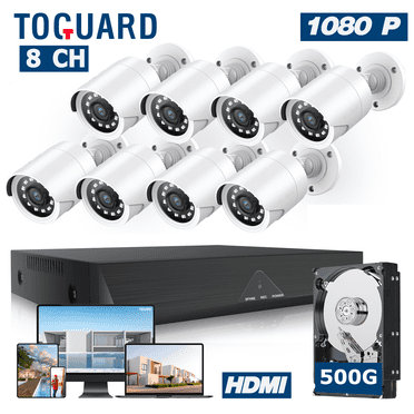 Toguard 8CH CCTV Security Camera System with 3TB Hard Drive, Indoor ...
