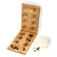 Togudot Mancala Board Game AIF4 with Solid Wood Folding Board 80 Glass ...