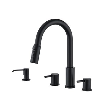 Free Shipping! WMF-8201ZNL-CP - Hybrid Metal Deck Kitchen Sink Faucet ...