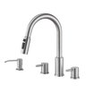 Free Shipping! WMF-8201ZNL-CP - Hybrid Metal Deck Kitchen Sink Faucet ...