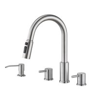 Free Shipping! WMF-8201ZNL-CP - Hybrid Metal Deck Kitchen Sink Faucet ...