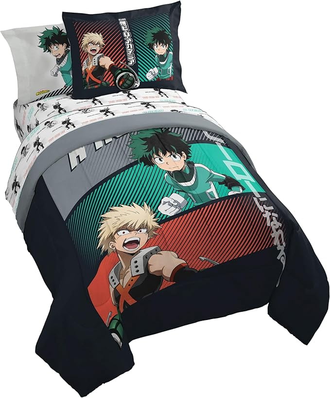 Toho My Hero Academia You Can Be A Hero 7 Piece Full Size Bed Set with ...