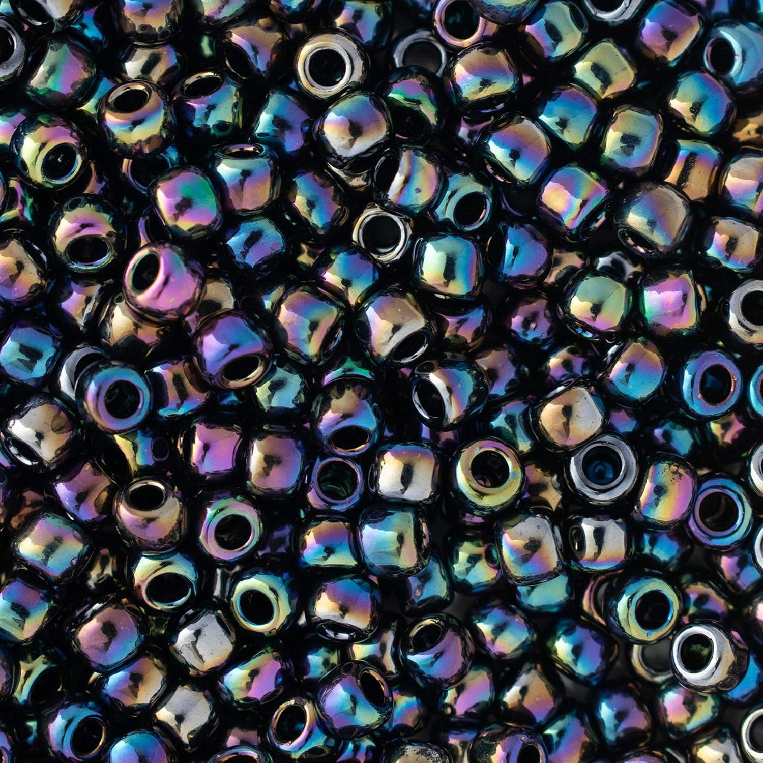 Toho Round Seed Beads Size 60 4mm 86 Metallic Rainbow Iris Beads 25 ...