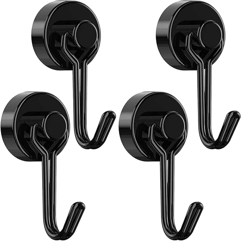 Tohoer Magnetic Hooks, Neodymium Magnets Hook Heavy Duty 30LBS with ...