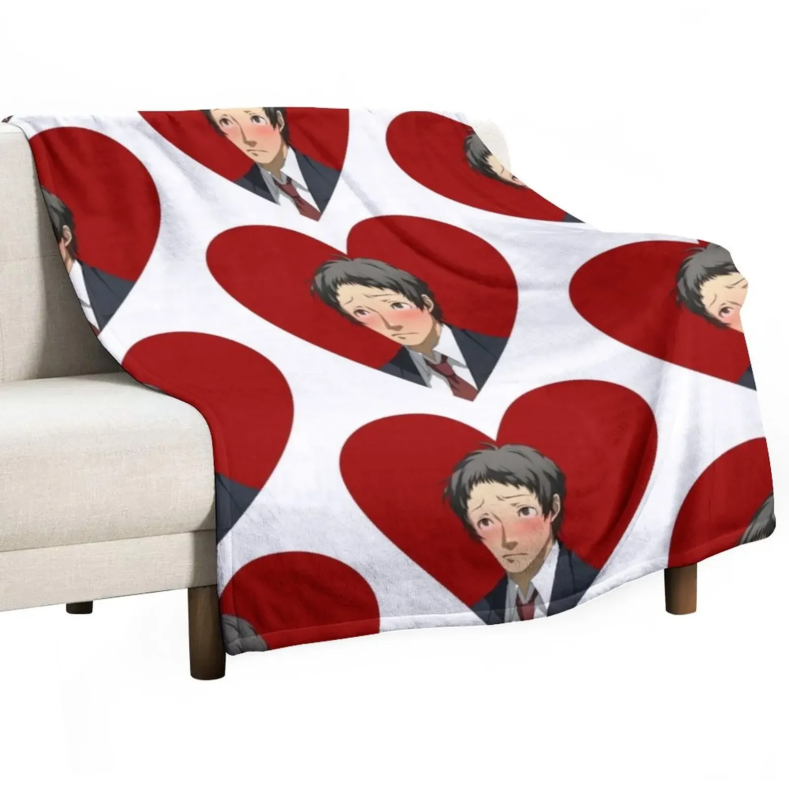 Tohru Adachi Portrait (Blushing Heart) Throw Blanket Nap blankets and ...