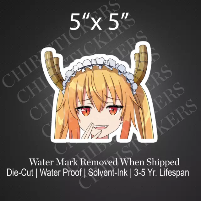 Tohru Kobayashi Dragon Maid Sticker Vinyl Sticker Waterproof Decal ...