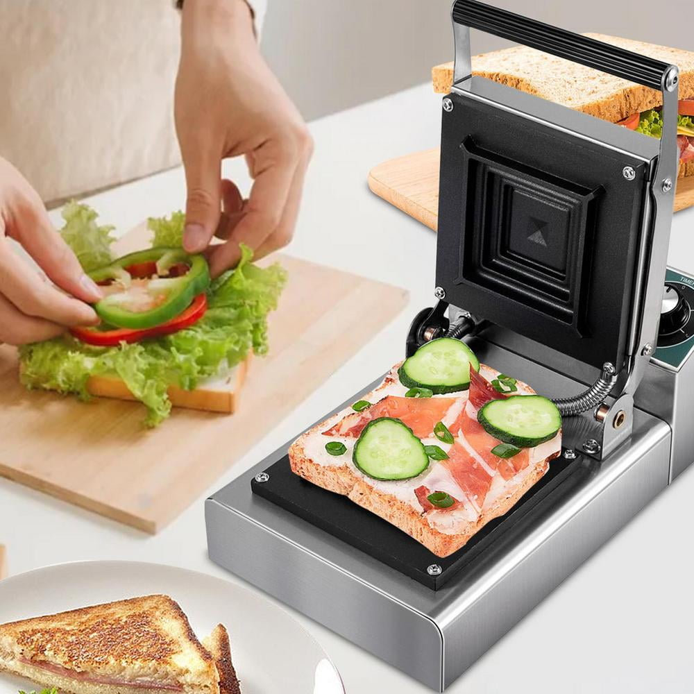 Tohu 1000w Sandwich Maker with Non-stick Deep Grid Surface for Egg, Ham ...