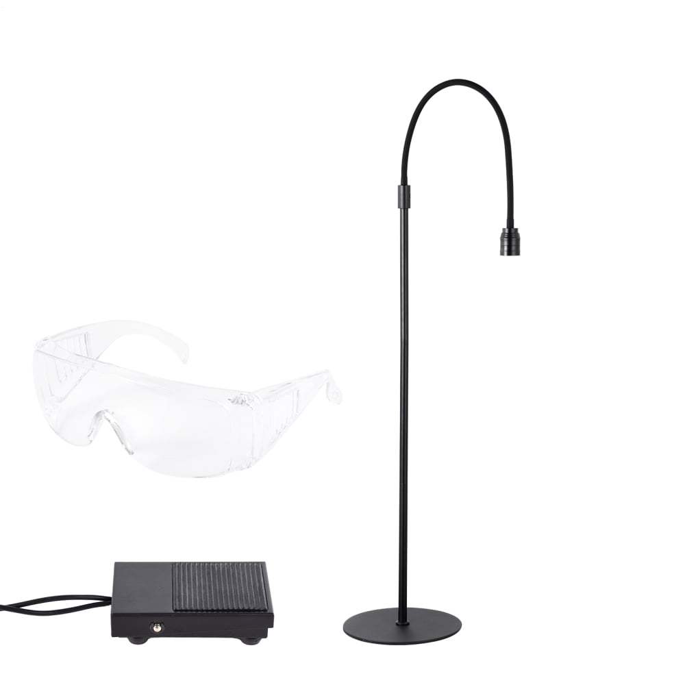 Tohu 10W UV Lash Lamp with Foot Pedal, Adjustable Angle LED Lash ...