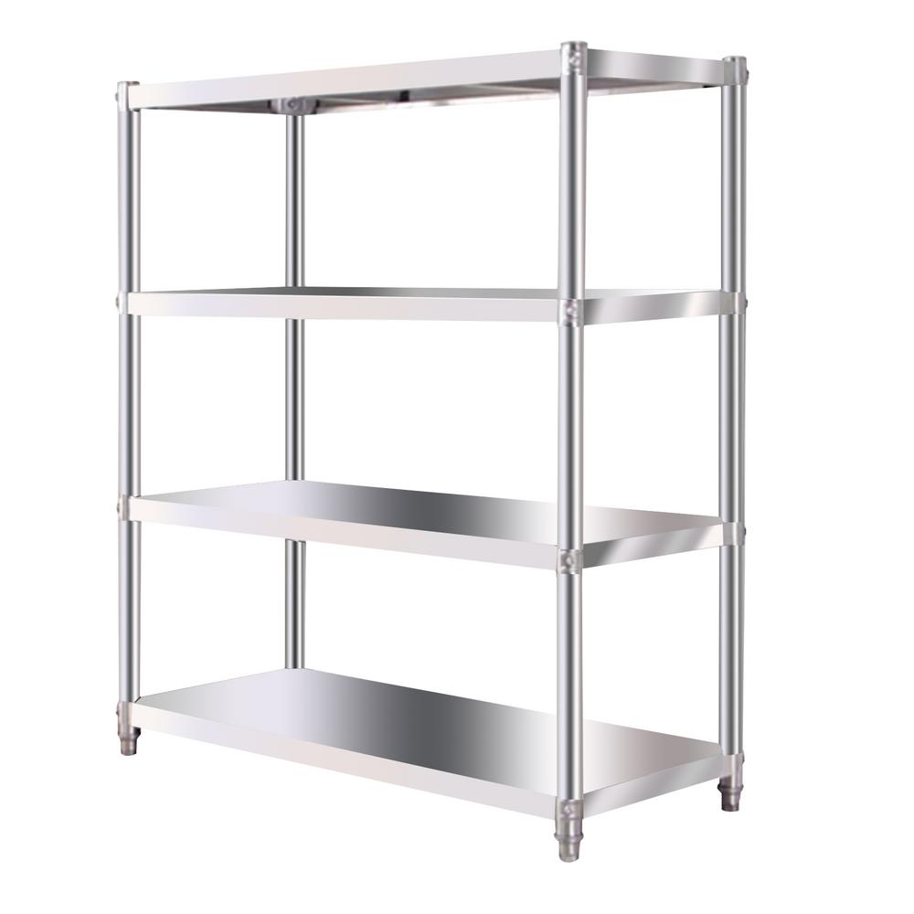 Tohu 4 Tier Shelf Wire Shelving Adjustable Storage Shelves Storage Rack ...