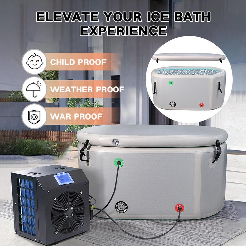 Tohu Inflatable Cold Plunge Tub 206 Gallons Capacity Ice Bath Portable ...