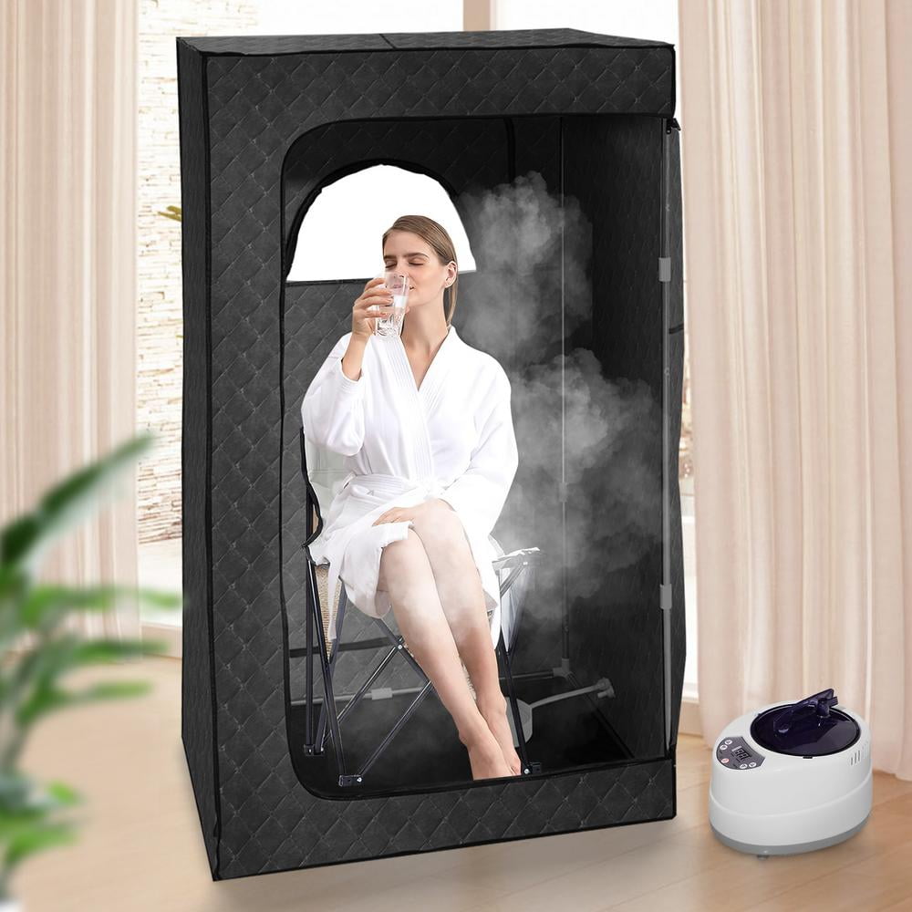 Pop Up Sauna Portable Home Sauna Box - 32x32x71 Inch Steam Sauna With ...