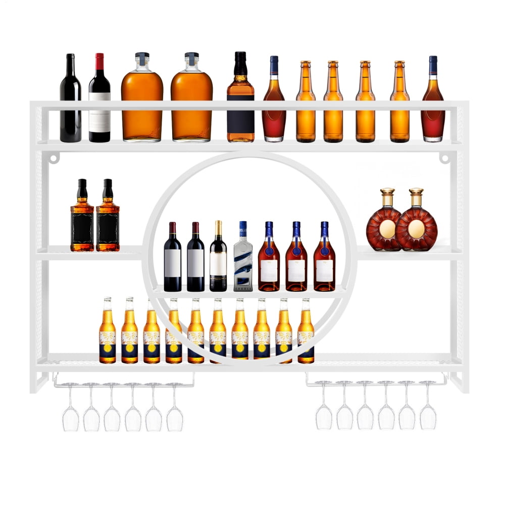 Tohu Space-Saving Wine Wall Shelf, 300kg/661.4lbs Load Capacity ...