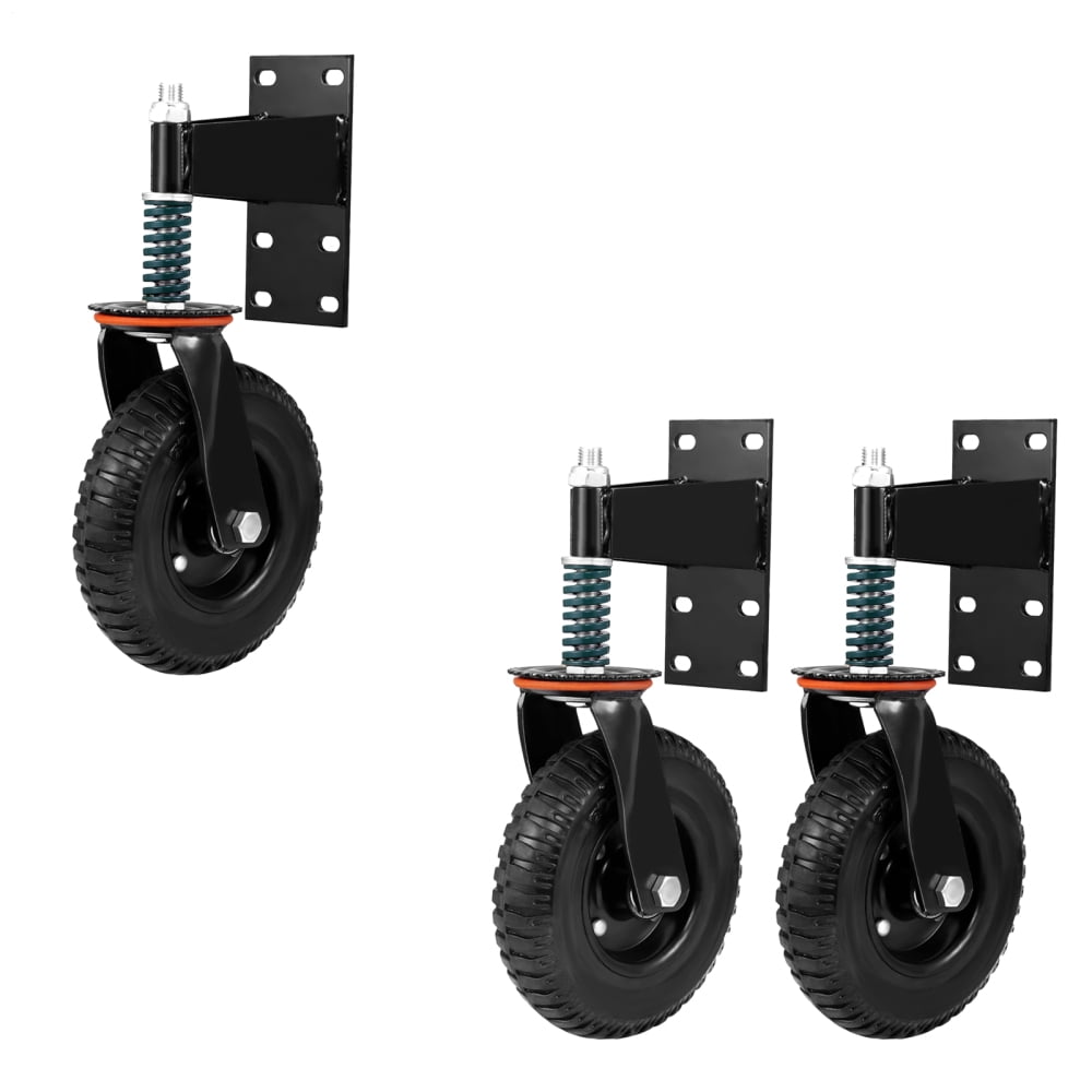 Tohu Spring Loaded 8" Gate Casters, 600 Lbs Capacity 360° Swivel ...