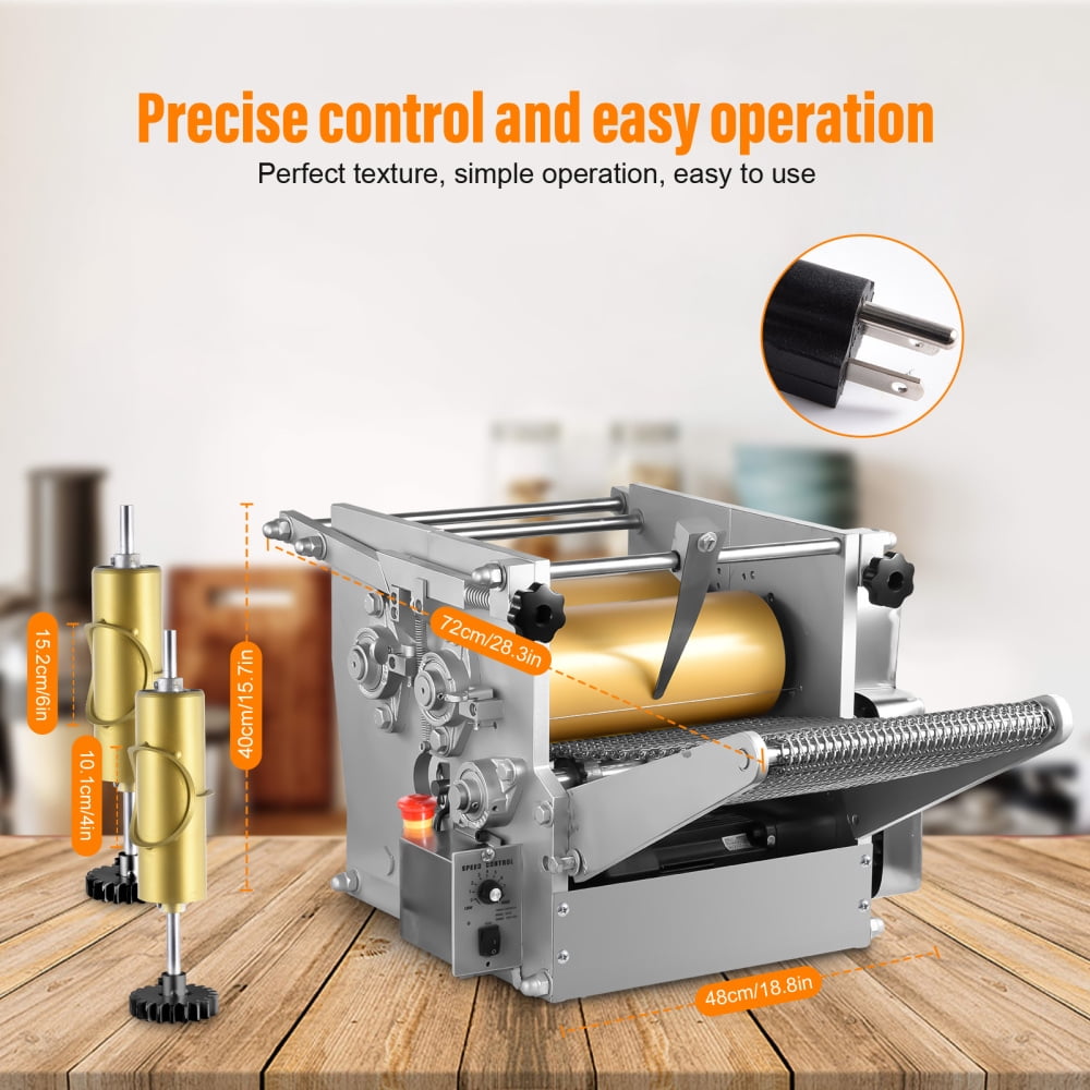 Tohu Stainless Steel Tortilla Machine with Emergency Stop Button, 110V ...