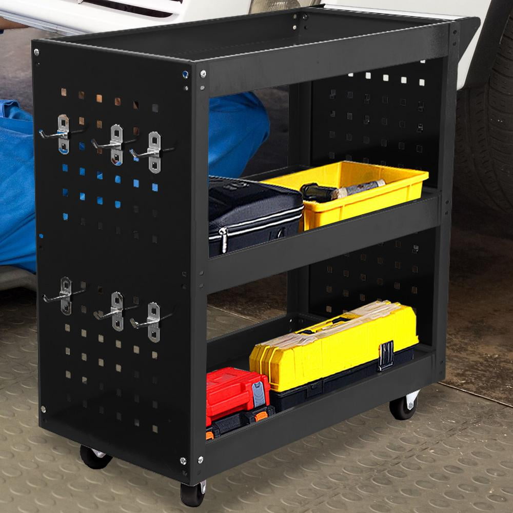 Tohu Utility Cart on Wheels, 28 x 14 Inch Rolling Work Carts ,Heavy ...