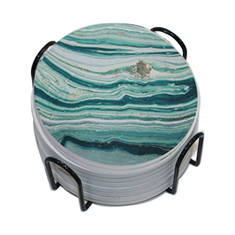 Tohuu Coasters for Drinks Absorbent 6Pcs Ceramic Drink Coasters for ...