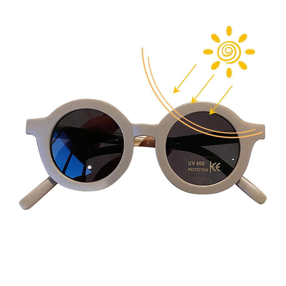 Tohuu Cute Round Sunglasses for Kids Girls Boys UV400 Protection De Sol ...