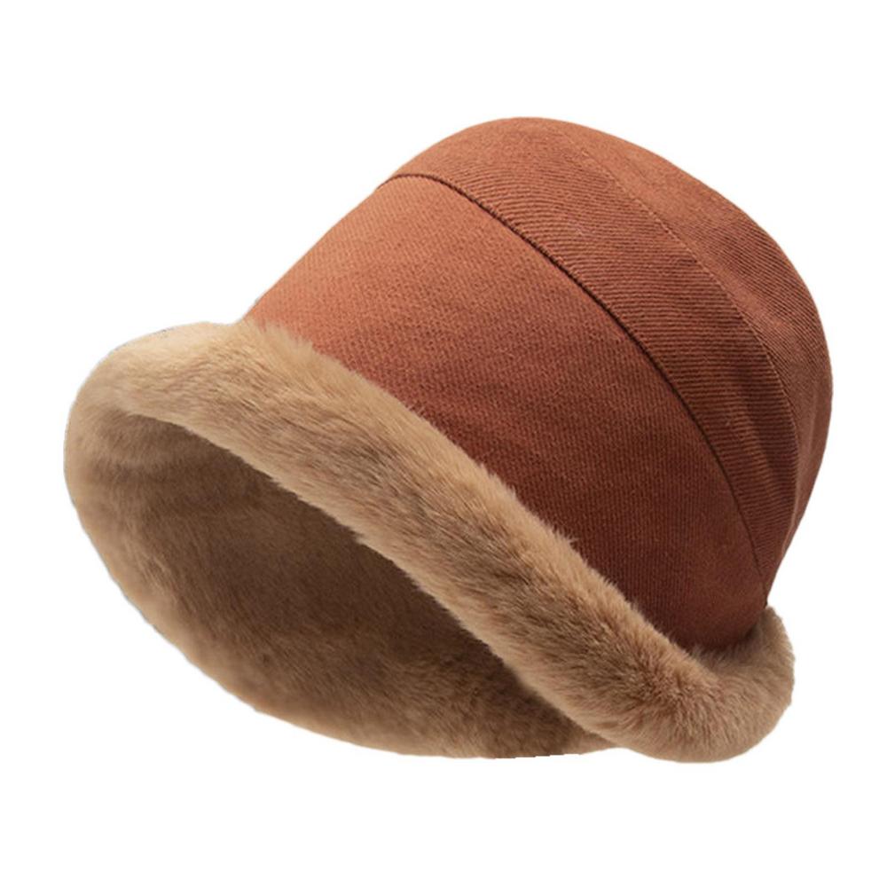 Tohuu Fluffy Bucket Hat Furry Bucket Hats For Warm Bucket Hat Women's ...