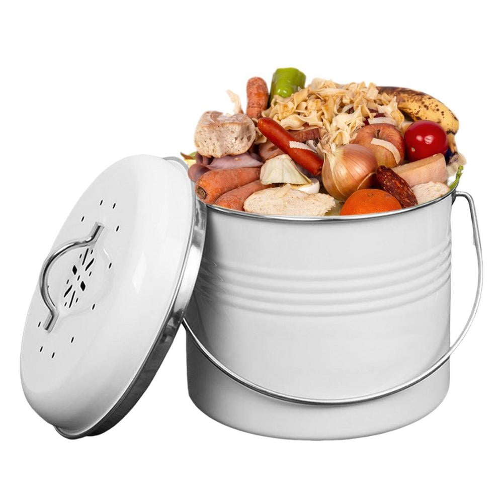 Tohuu Kitchen Compost Bin Countertop Compost Bin with Lid for Kitchen ...