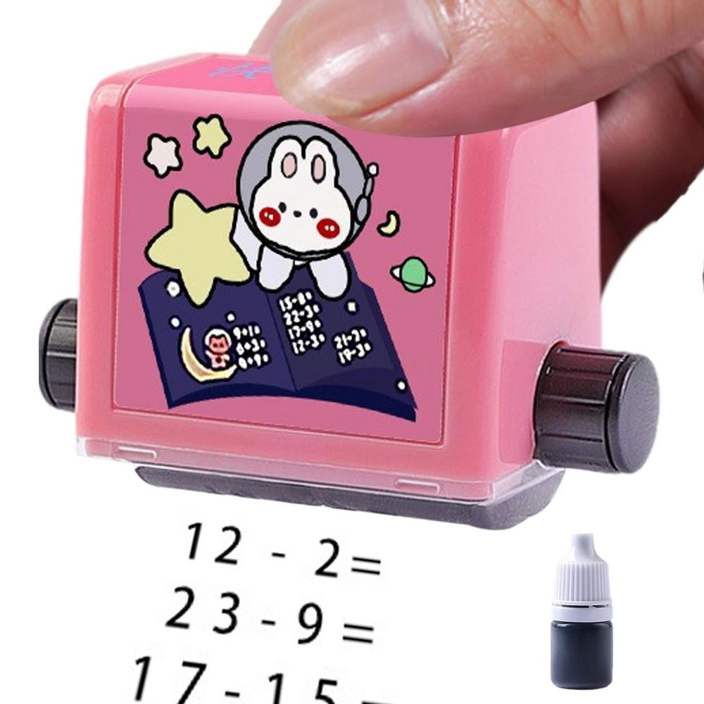 Tohuu Roller Digital Stamp Adjustable Number Teaching Stamp Number ...