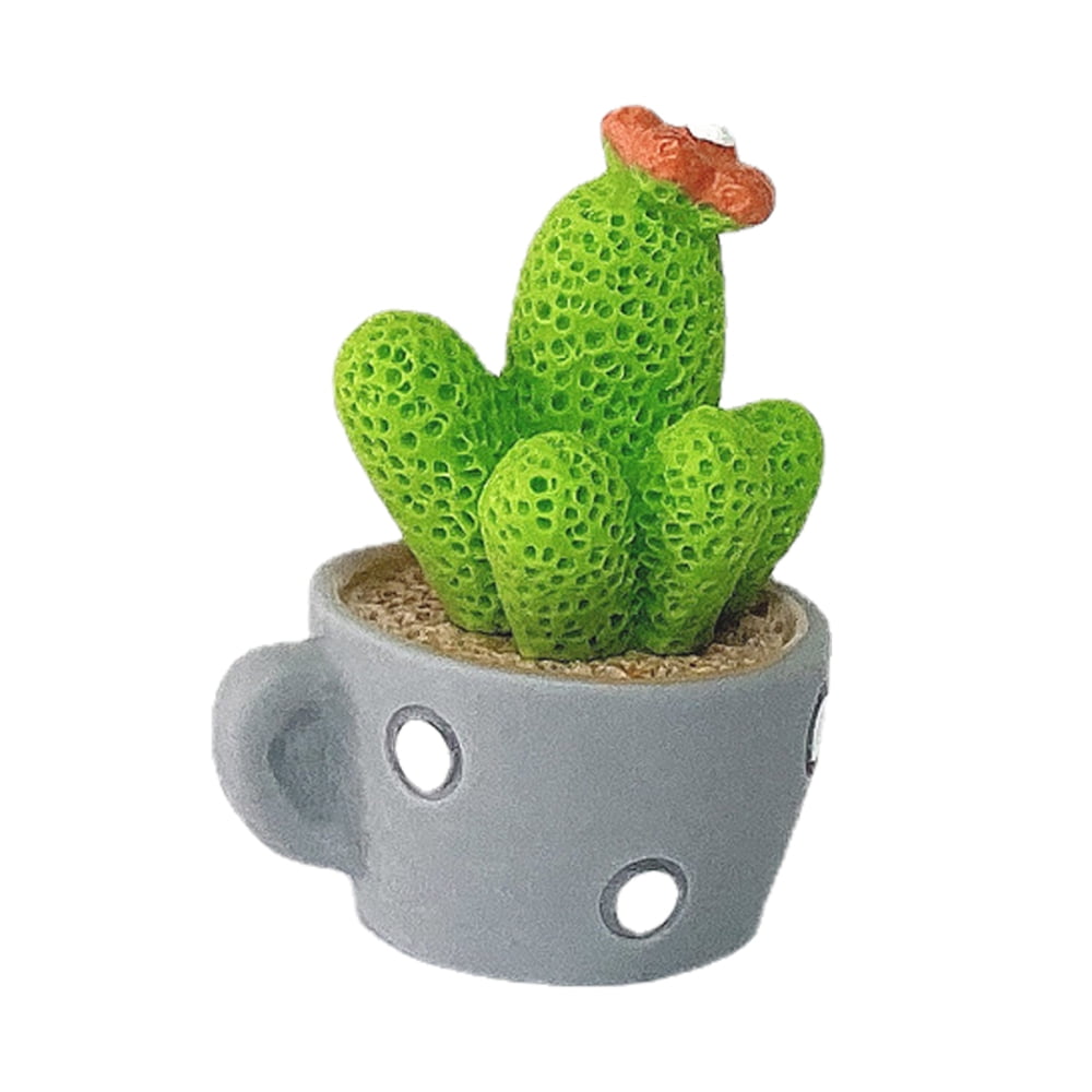 Tohuu Shaking Head Toys for Car Resin Mini Cactus Figures Cactus Desk ...
