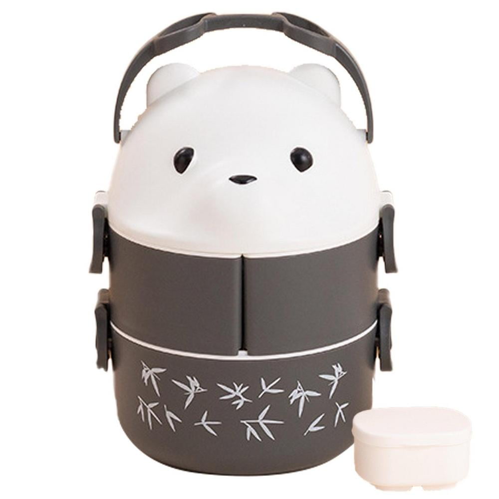 Tohuu Stackable Bento Box Leak Proof Large Capacity Eyeglass Bear Bento ...