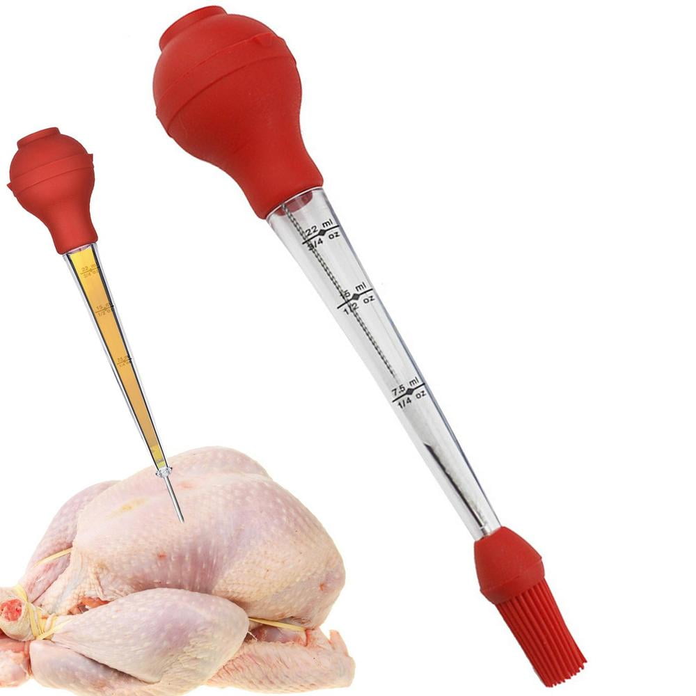Tohuu Turkey Baster Syringe Seasoning Pump With Cleaning Brush ...