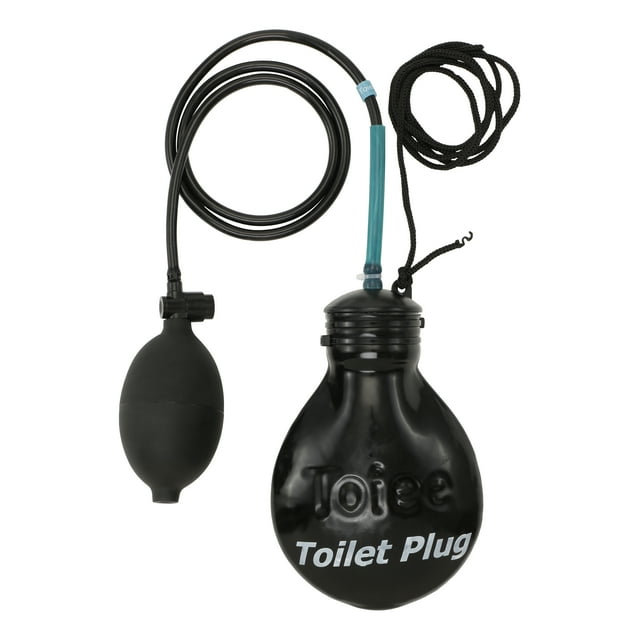 Toiee Toilet Plug - Soak off those rings at the water level by filling ...