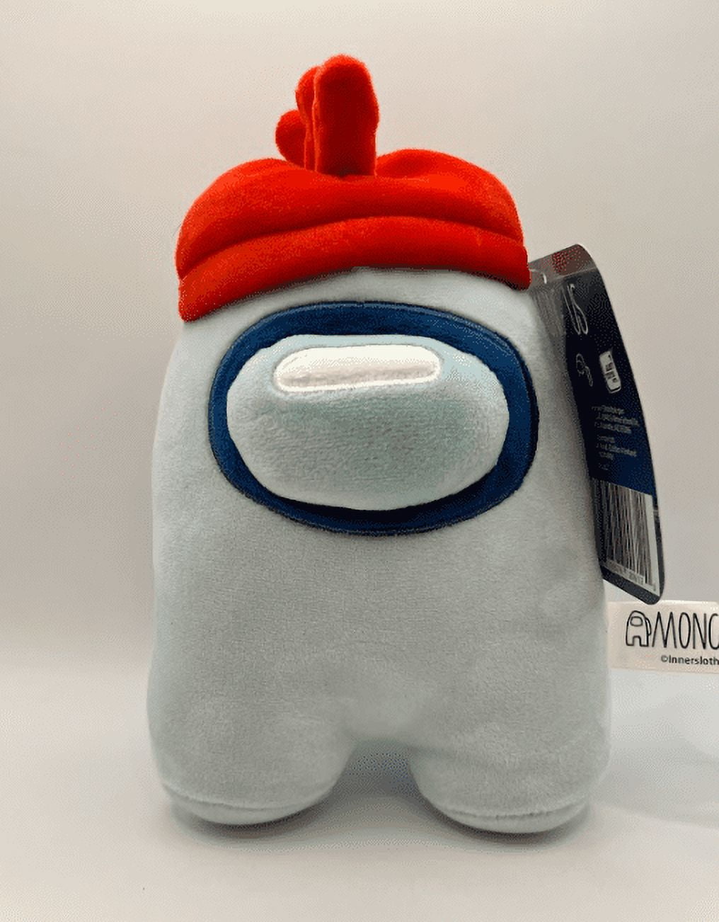 Toikido Among Us White Crewmate Plush with Rooster Hat, Mini - Walmart.com
