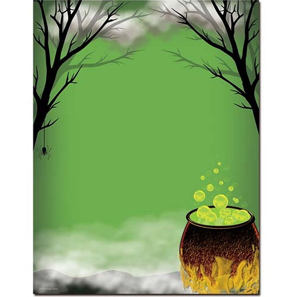 Toil & Trouble Halloween Letterhead Laser & Inkjet Printer Paper, 8.5in ...