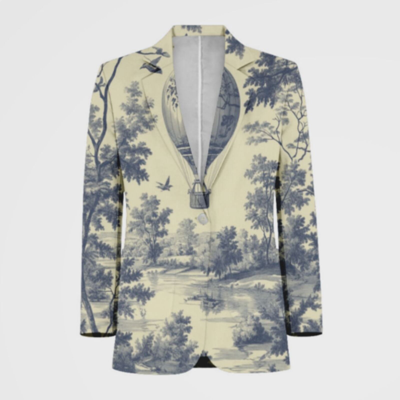 Toile De Jouy Vintage-01 Men Blazers Slim Clothing Summer Jacket Man ...