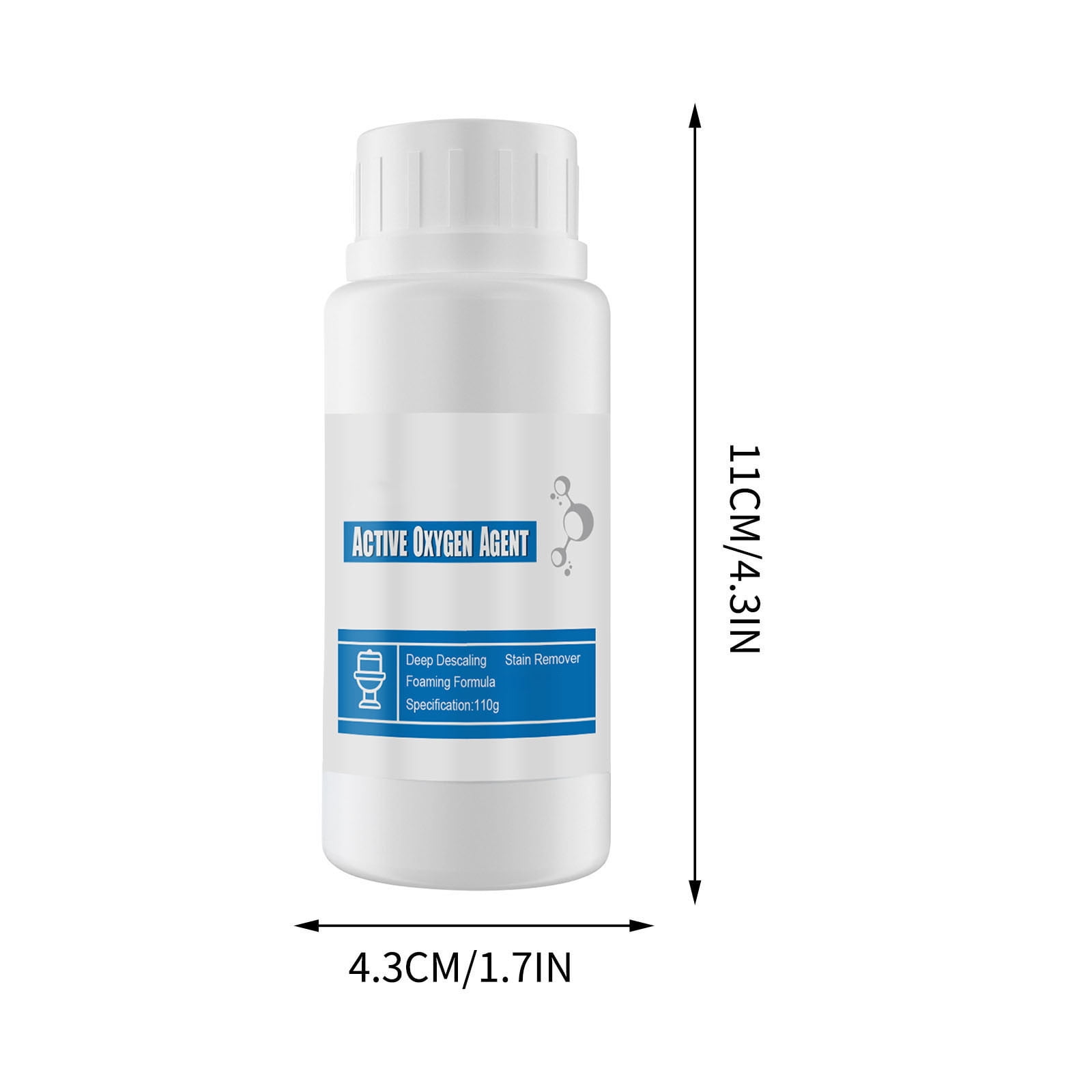 Toilet Active Oxygen Cleaner - Bathroom Descaler And Stain Remover For ...