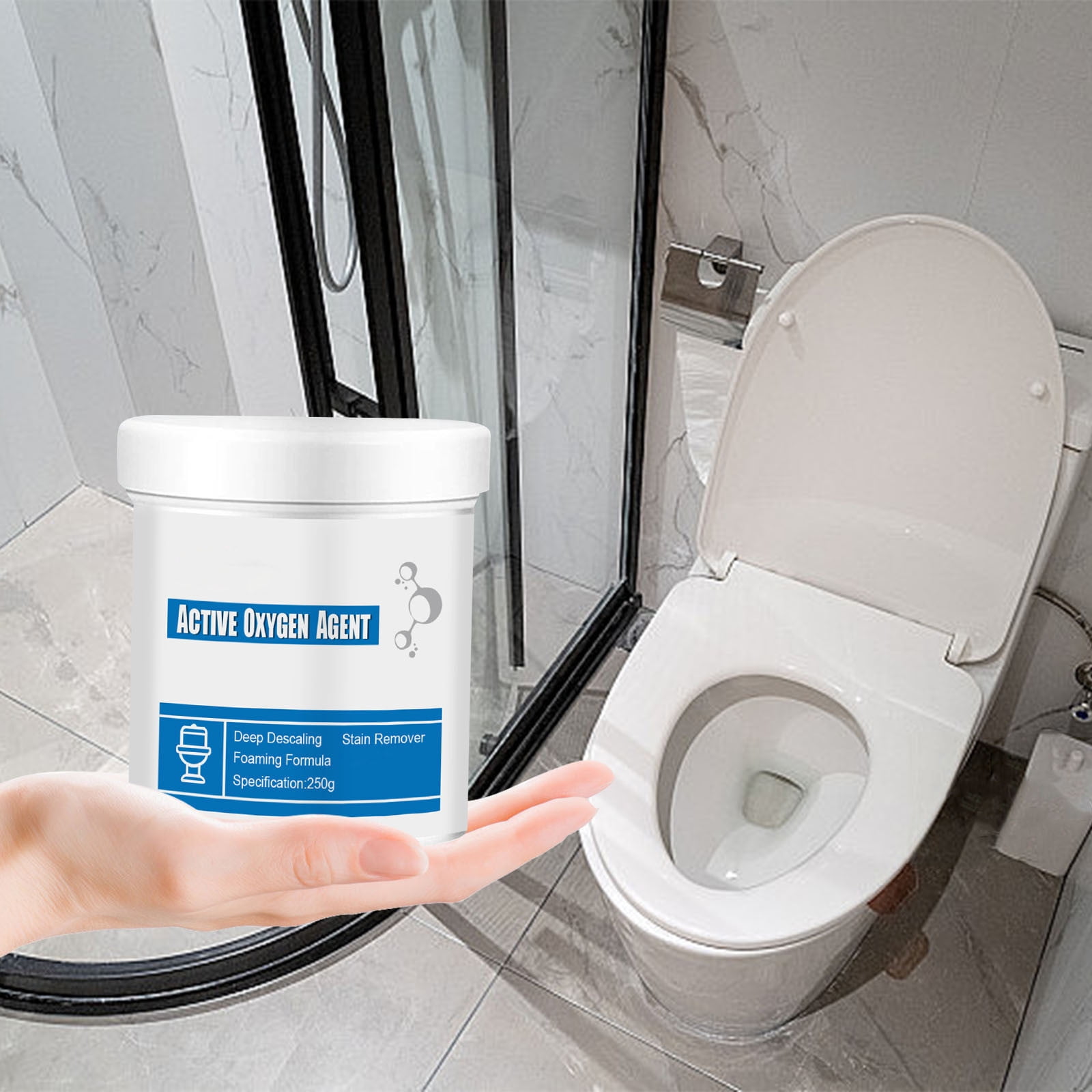Toilet Active Oxygen Cleaner, Bathroom Descaler Stain Remover ...