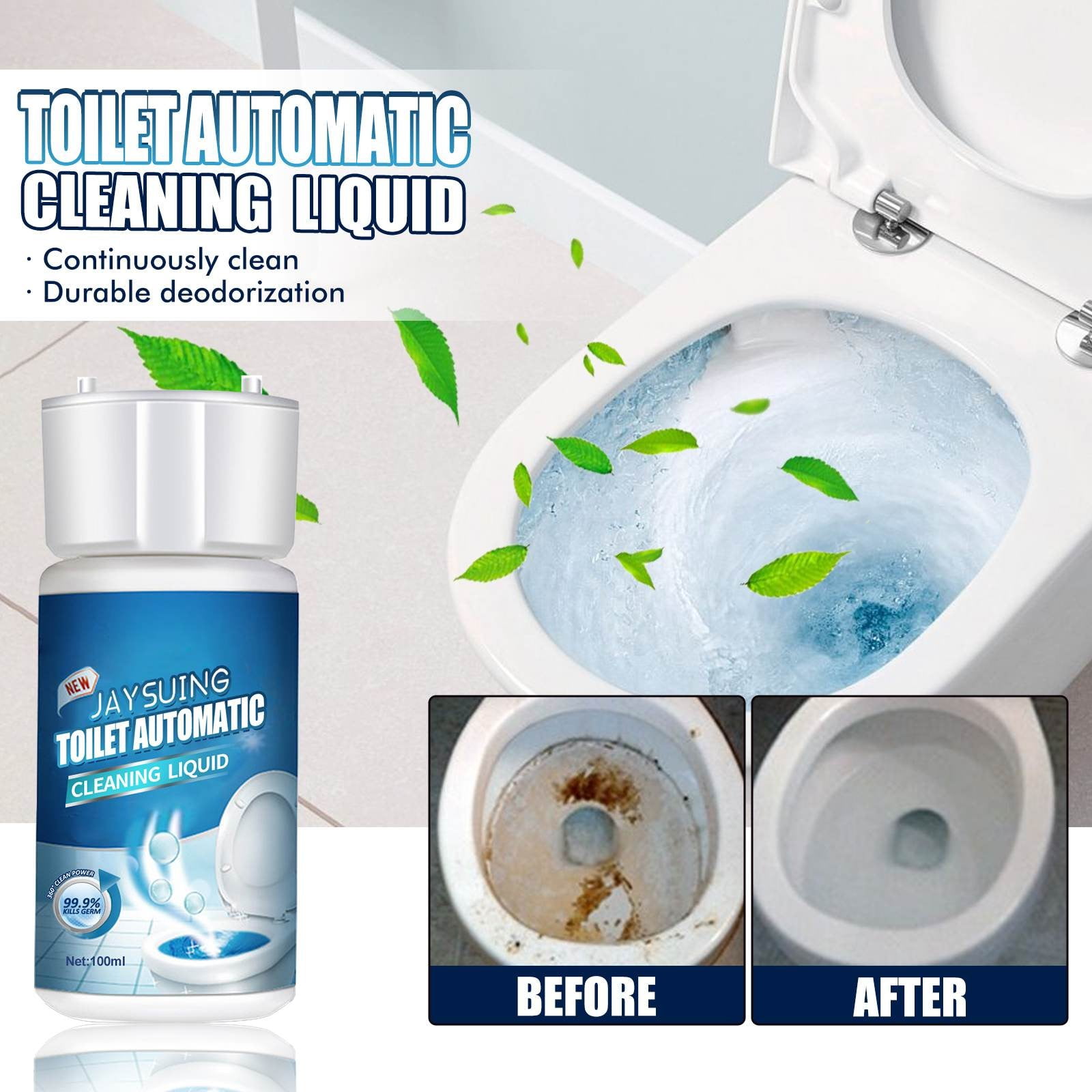 Toilet Automatic Cleaner Liquid 100ml - Automatic Formula for Easy ...