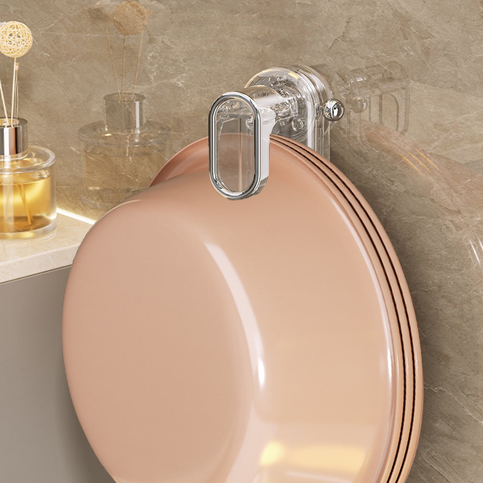 Toilet Basin Rack, Wall Mounted Storage Rack, Suction Cup Storage Rack ...