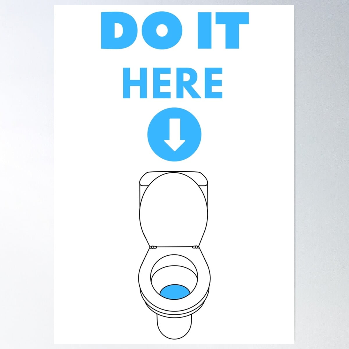 Toilet, Bathroom Art Poster Wall Art, Modern Wall Decor For Living Room ...