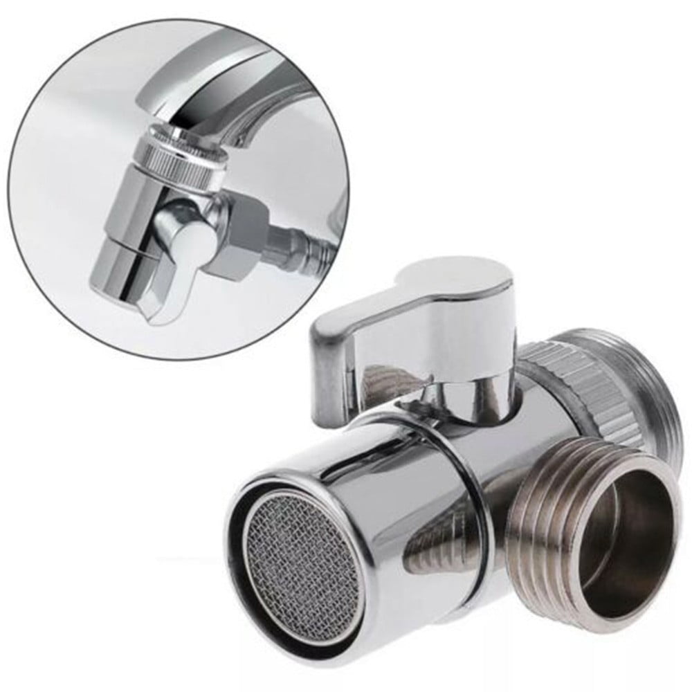 Toilet Bathroom Brass Sink Valve Diverter Faucet Splitter Hose Adapter ...