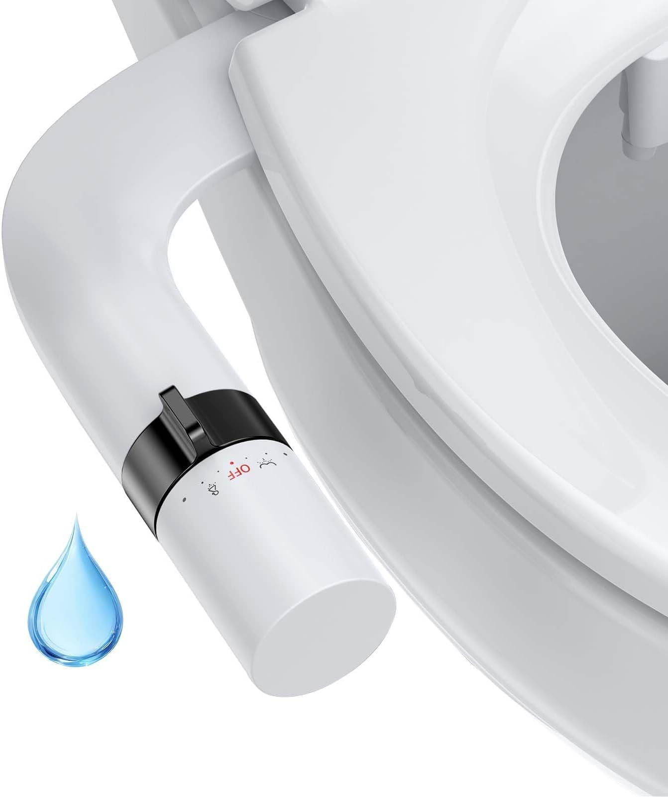 Toilet Bidet Attachment, Non- Dual Nozzle (Feminine/Bidet Wash), Self ...