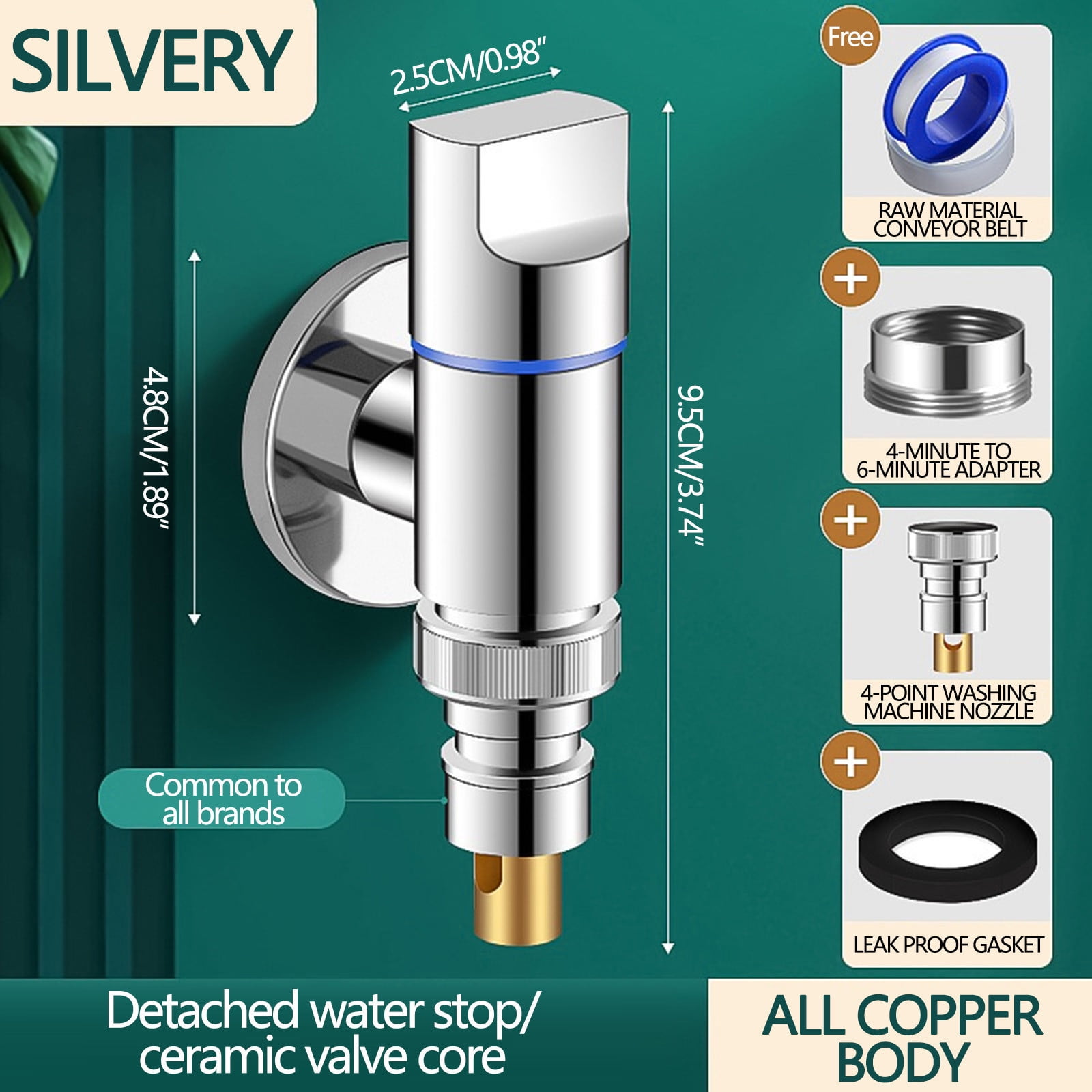 Toilet Bidet Shower Faucet,2-Way Switches Outlet Angle Valves,Modern ...