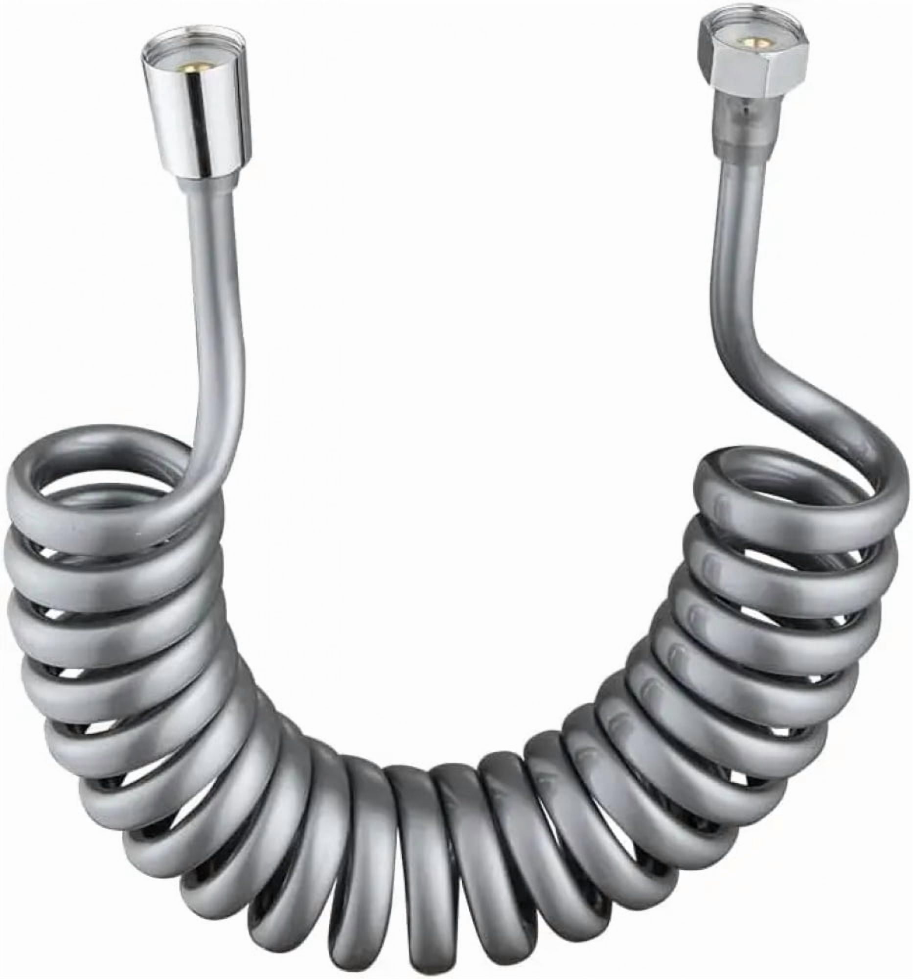 Toilet Bidet Spring Hose Flexible Shower Tube Anti-twist & Stretchable ...