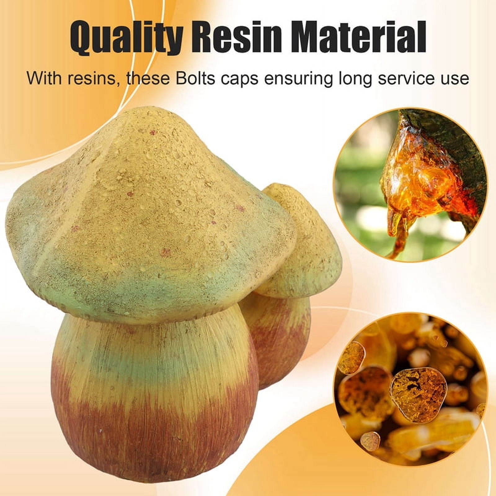 Toilet Bolts Covers Colorful Resins Mushroom Design Toilet Bolts Caps ...