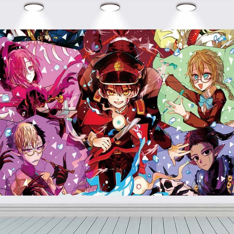 Toilet Bound Hanako Kun Birthday Party Supplies Banner Backdrop ...