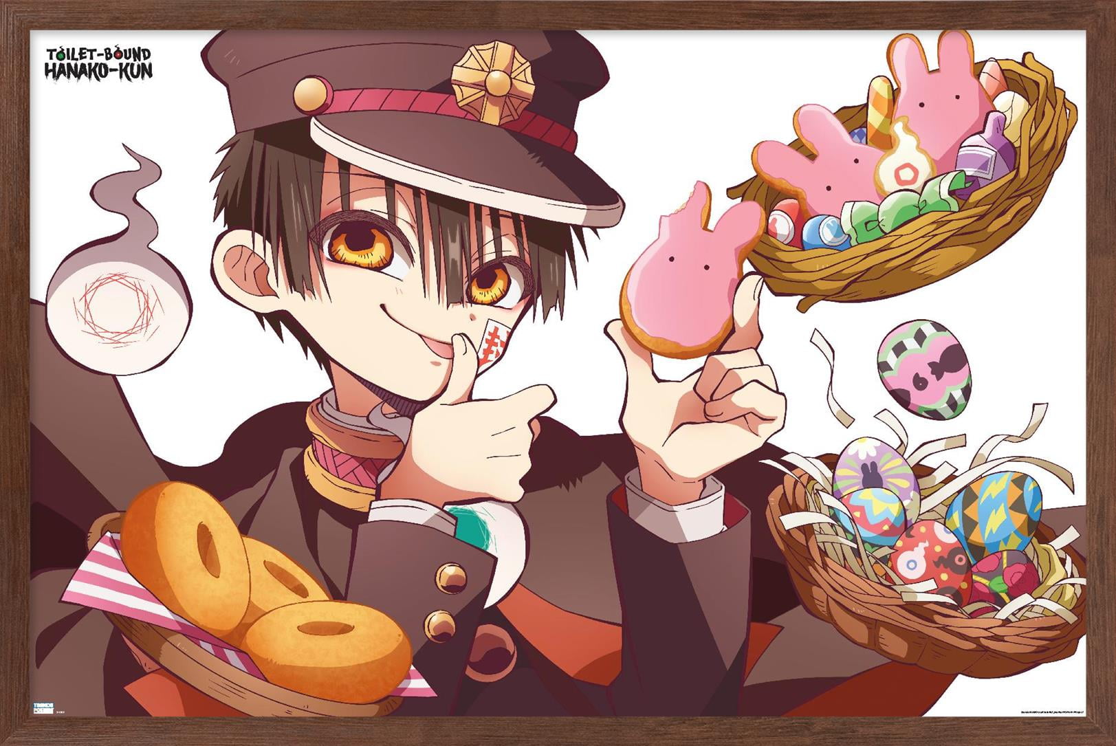 Toilet-Bound Hanako-Kun - Donuts Wall Poster, 22.375" x 34" Framed ...