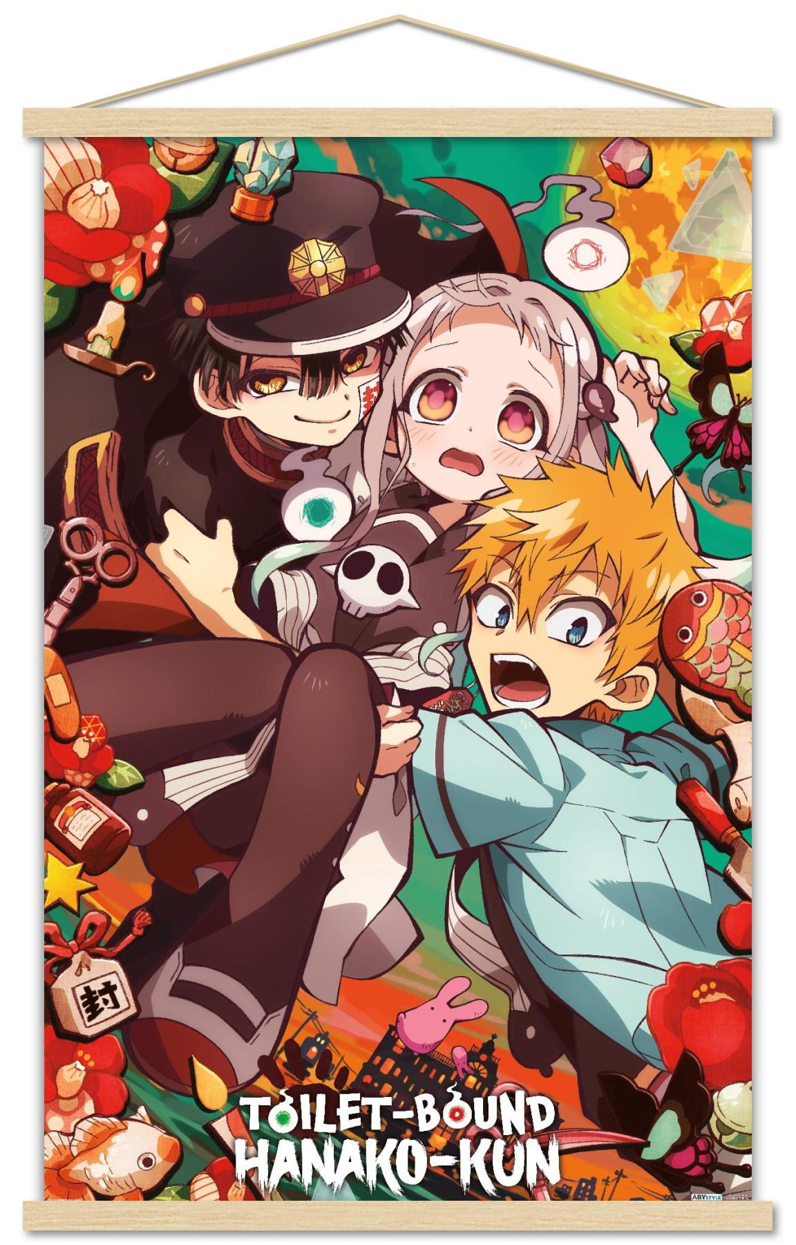 Toilet-Bound Hanako-Kun - Group Wall Poster with Magnetic Frame, 22.375 ...