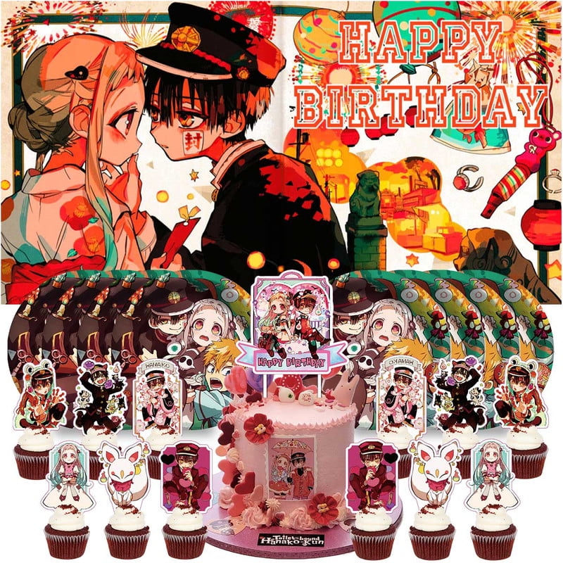 Toilet Bound Hanako Kun Birthday Supplies Plates Decorations Decor ...
